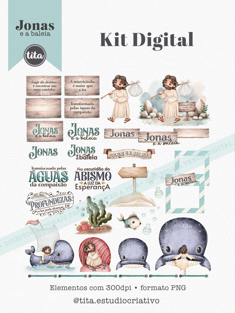 Histórias da Bíblia - Jonas e a Baleia – Tita Estúdio Criativo