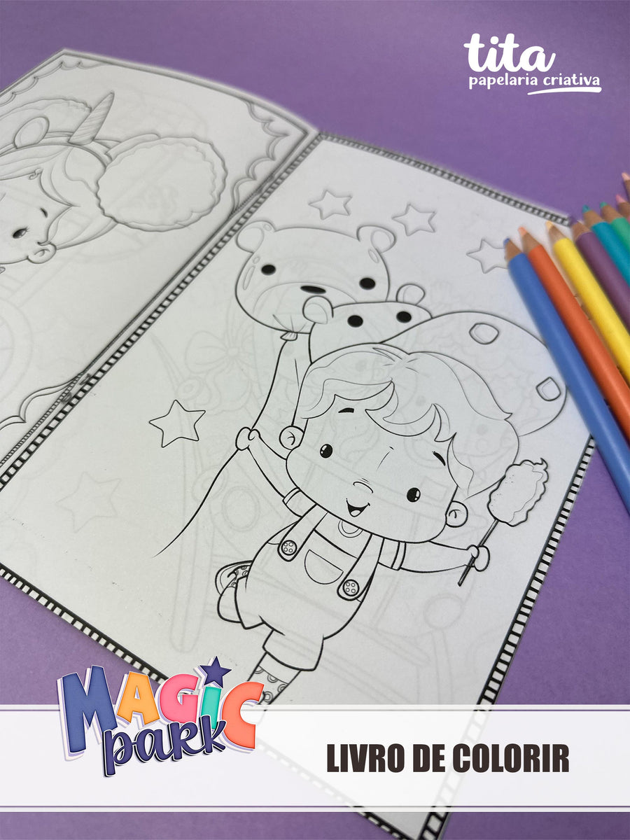 Magic Park - Livro de Colorir – Tita Estúdio Criativo