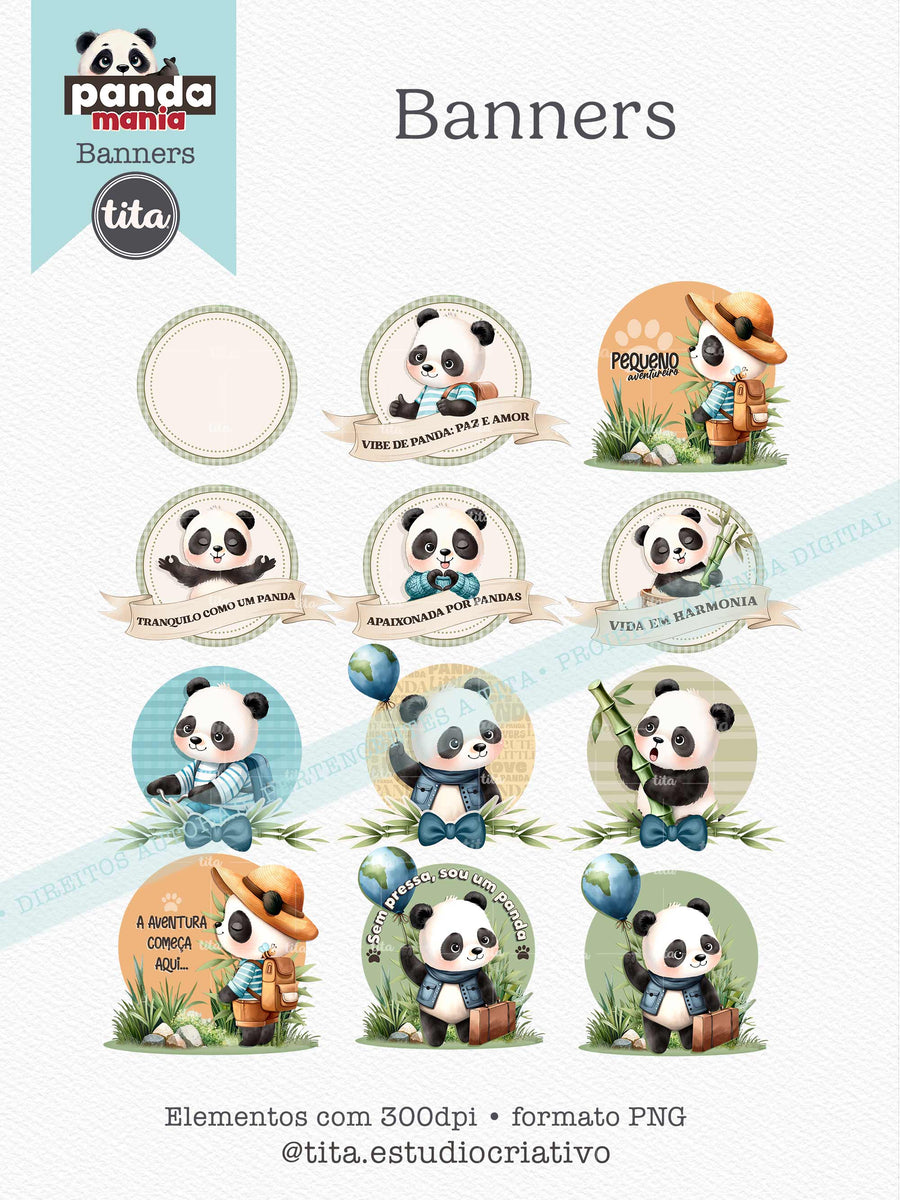 Panda Mania - Banners – Tita Estúdio Criativo
