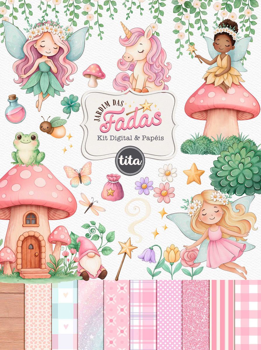 Jardim das Fadas - Kit Digital – Tita Estúdio Criativo