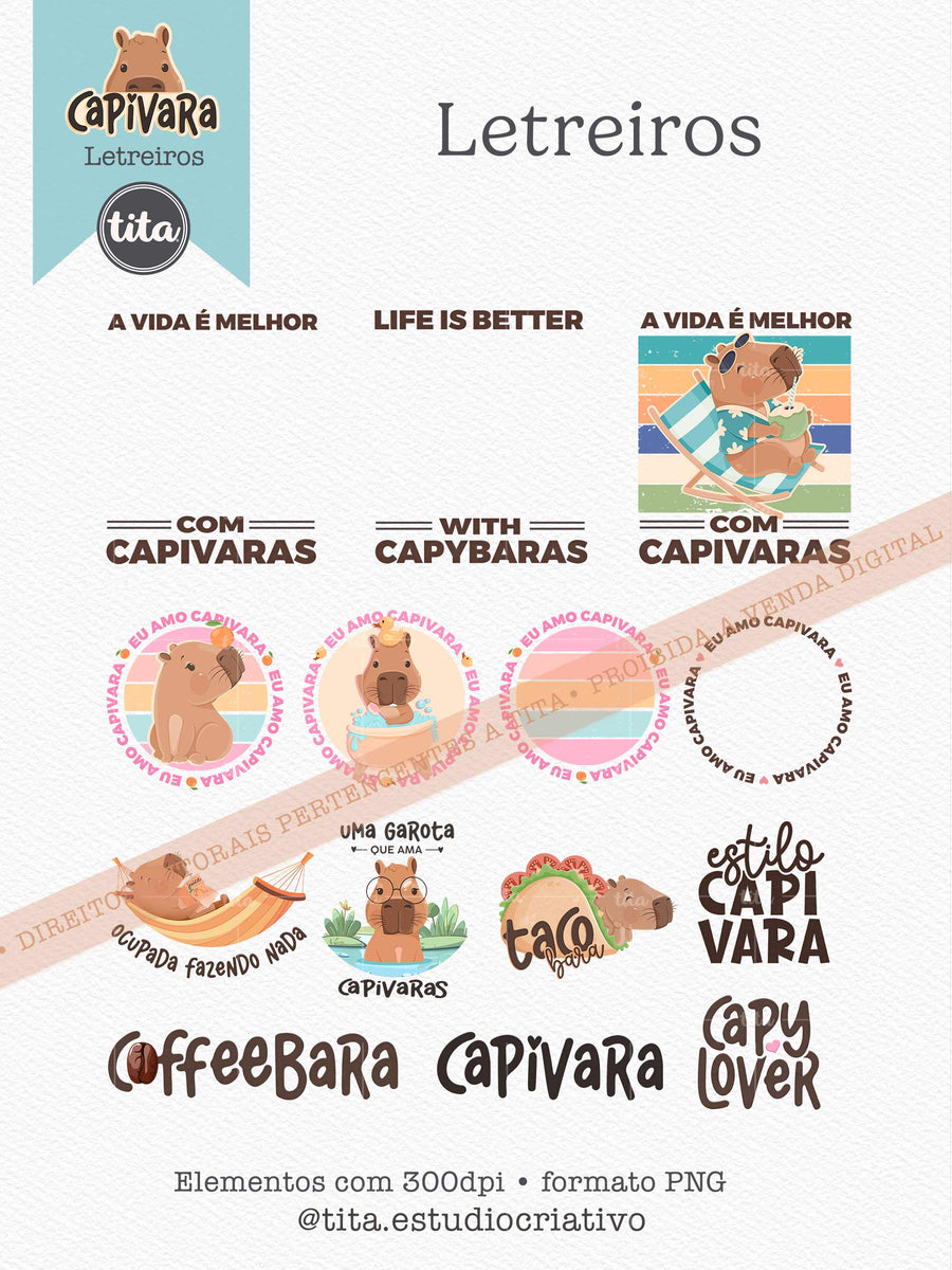 Capivara - Letreiros – Tita Estúdio Criativo