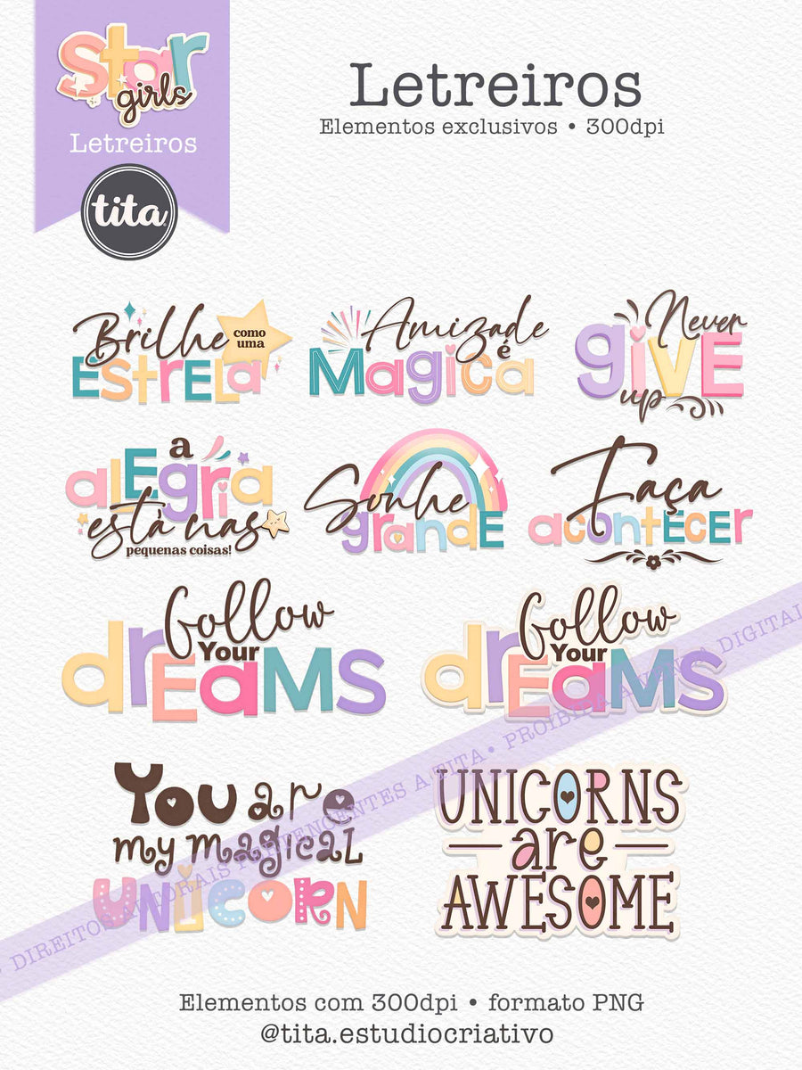 Star Girls - Letreiros – Tita Estúdio Criativo