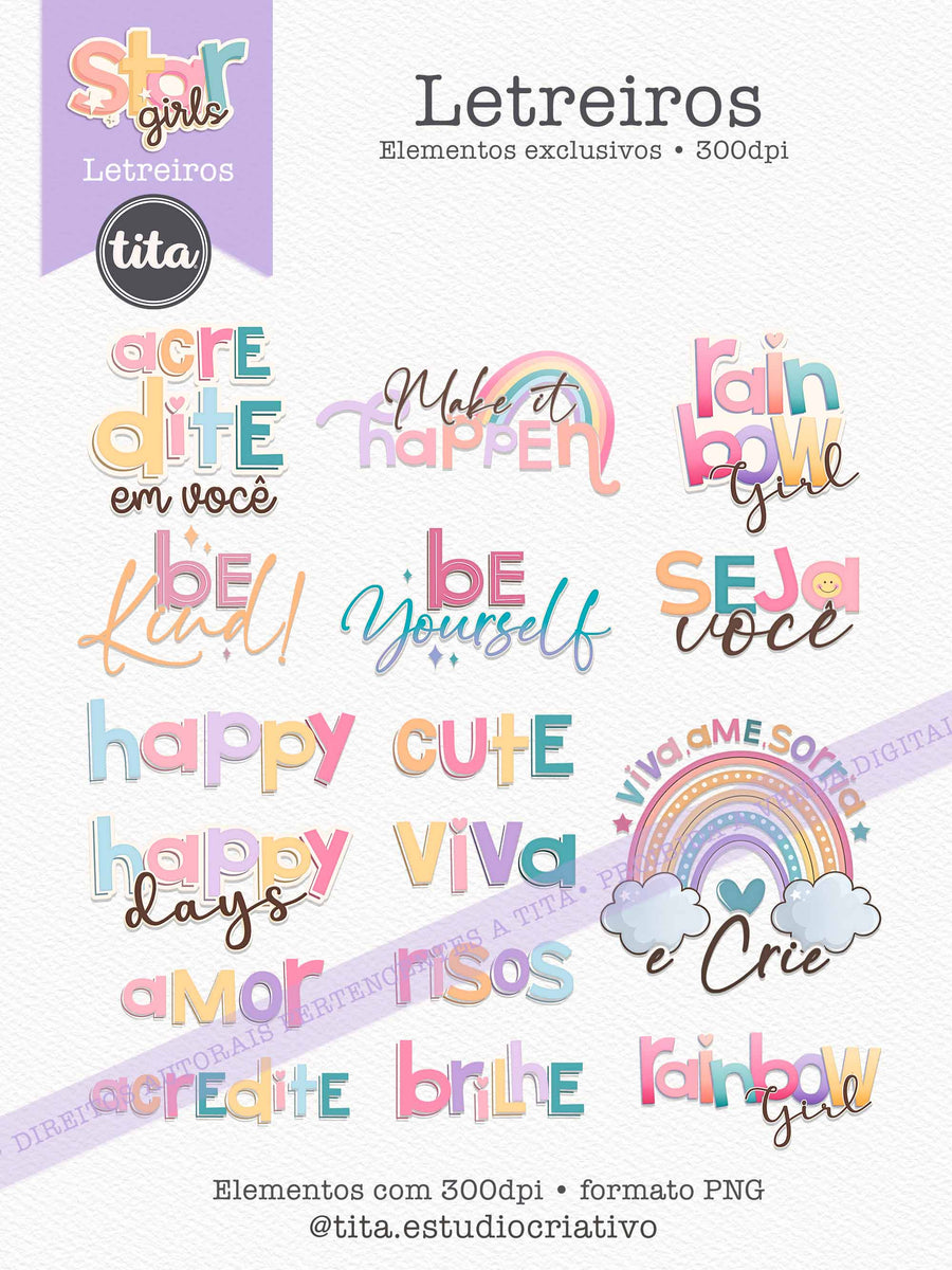 Star Girls - Letreiros – Tita Estúdio Criativo
