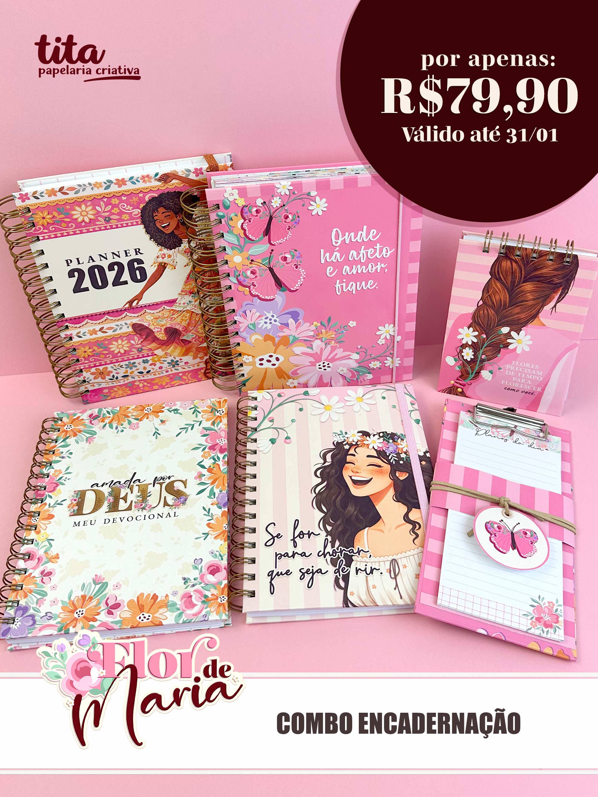 Flor de Maria - Combo Encadernação – Tita Estúdio Criativo