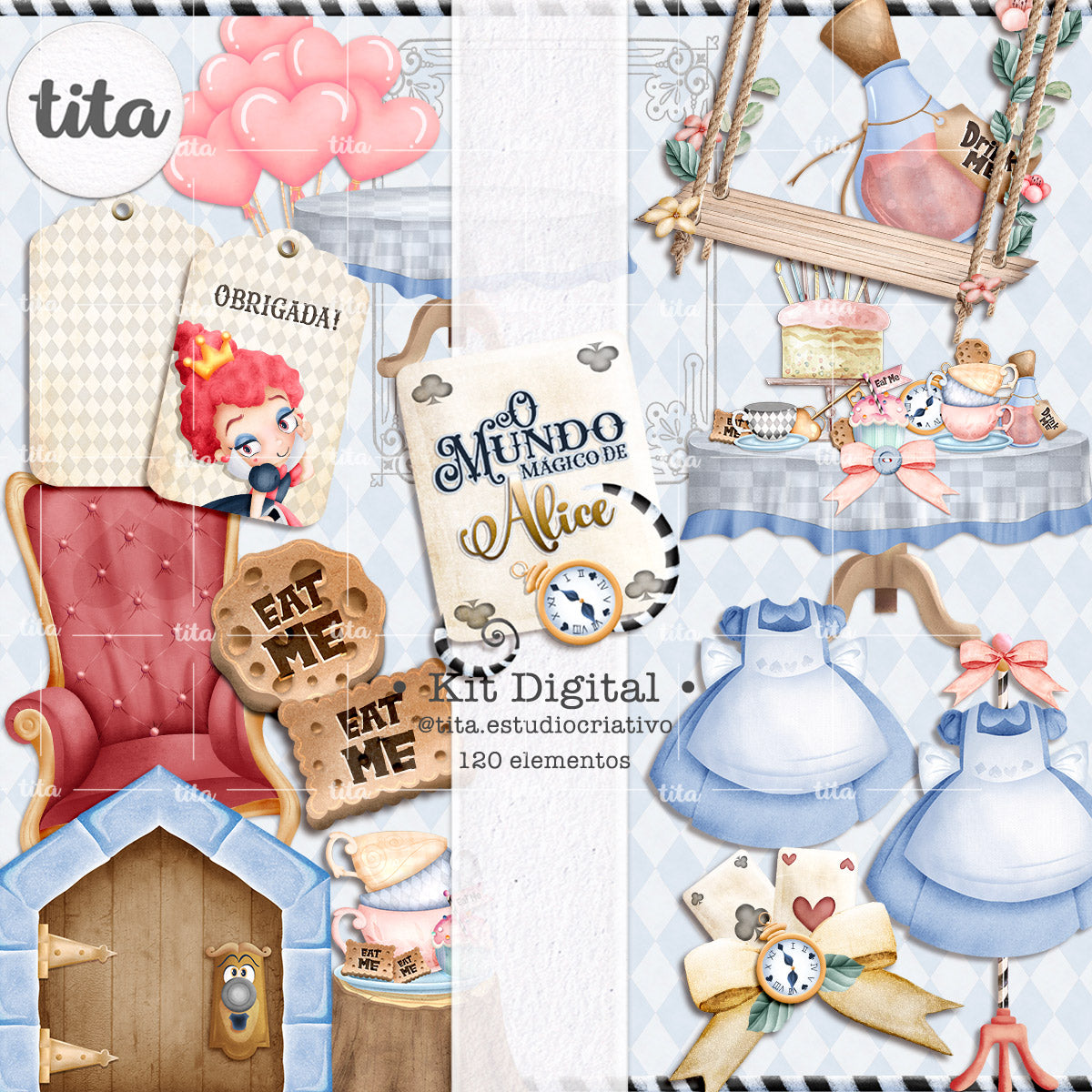 Alice - Kit Digital – Tita Estúdio Criativo