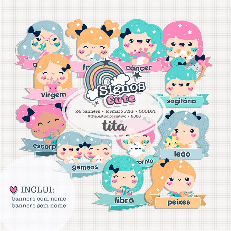 Signos Cute - Banners – Tita Estúdio Criativo