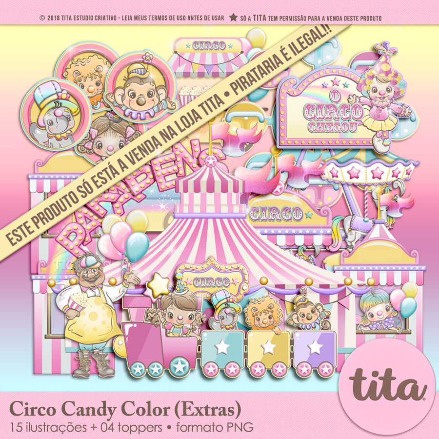 Circo Candy Color - Extras – Tita Estúdio Criativo