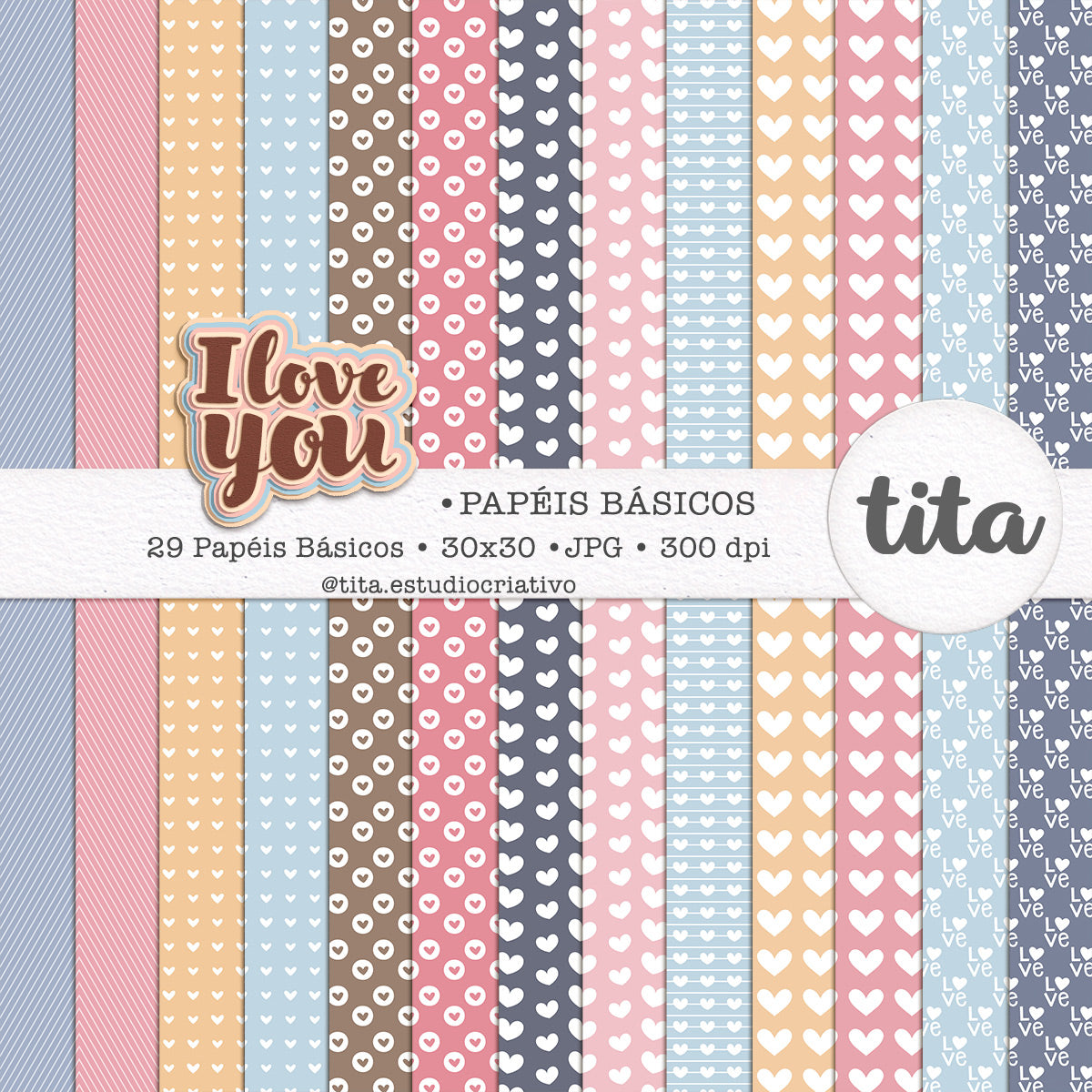 I Love You - Kit Digital – Tita Estúdio Criativo